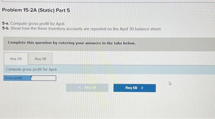 Solved Problem 15-2A (Static) Computing and recording job | Chegg.com