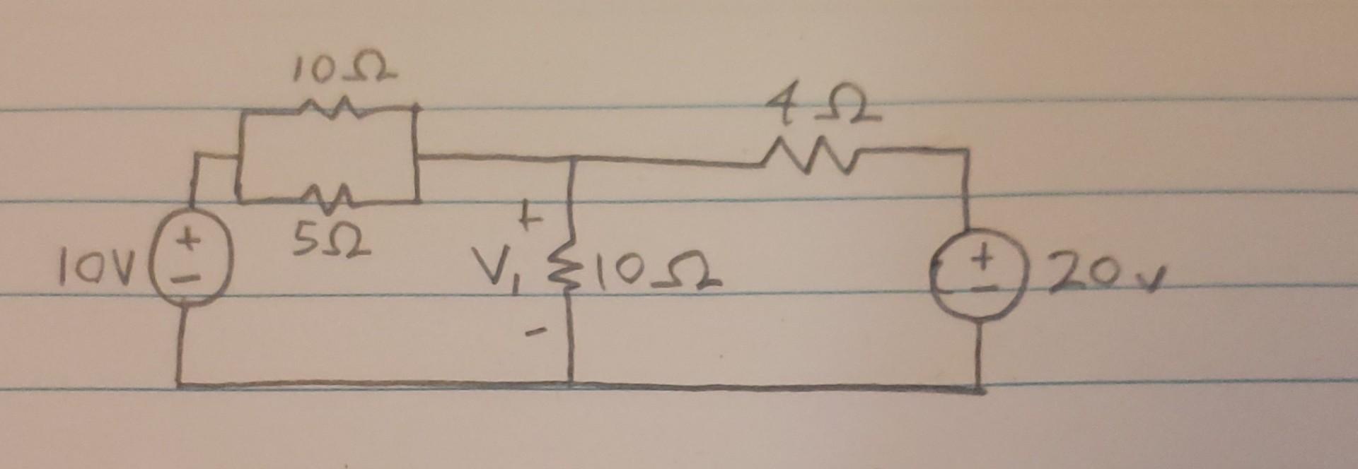 Solved Find Voltage V1 Using Nodal Analysis 4996