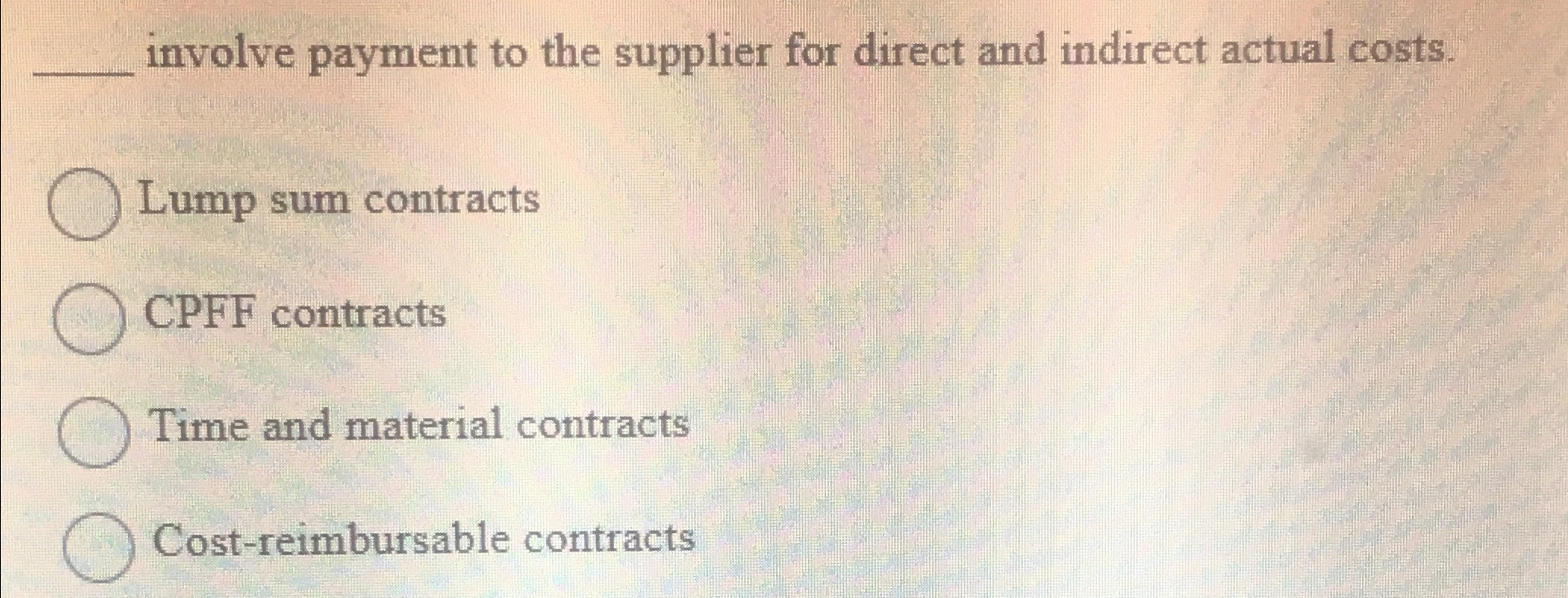 Solved involve payment to the supplier for direct and | Chegg.com