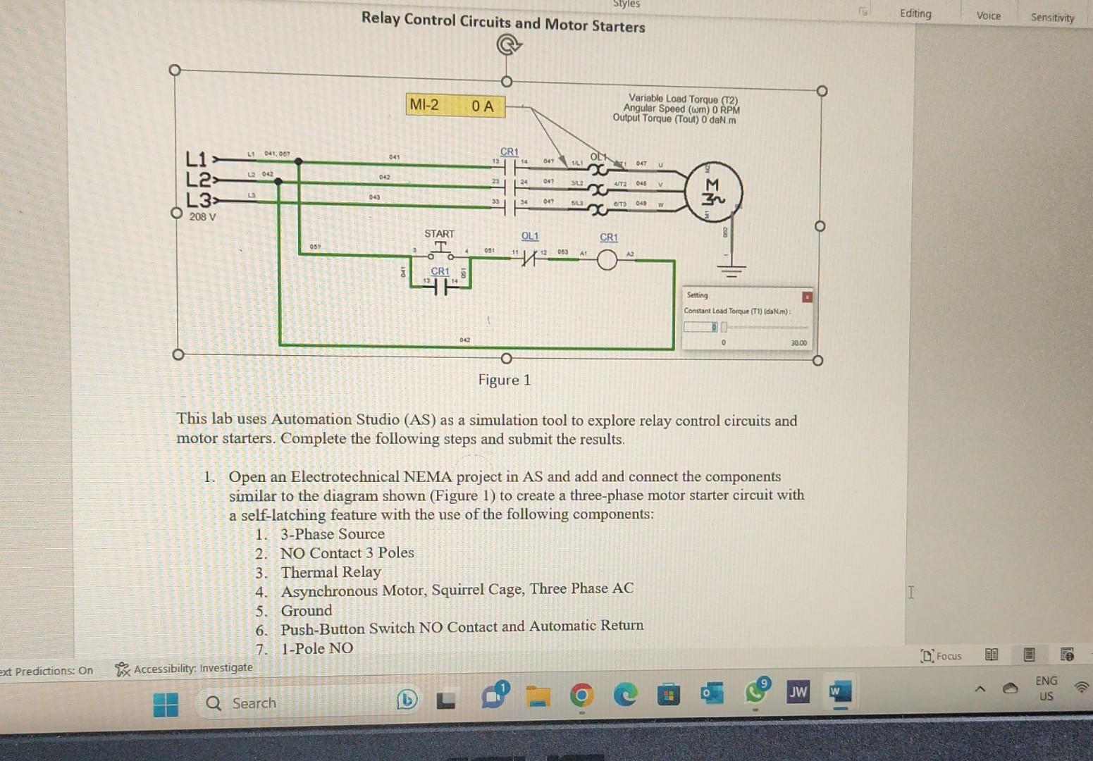 Figure 1 This lab uses Automation Studio (AS) as a | Chegg.com