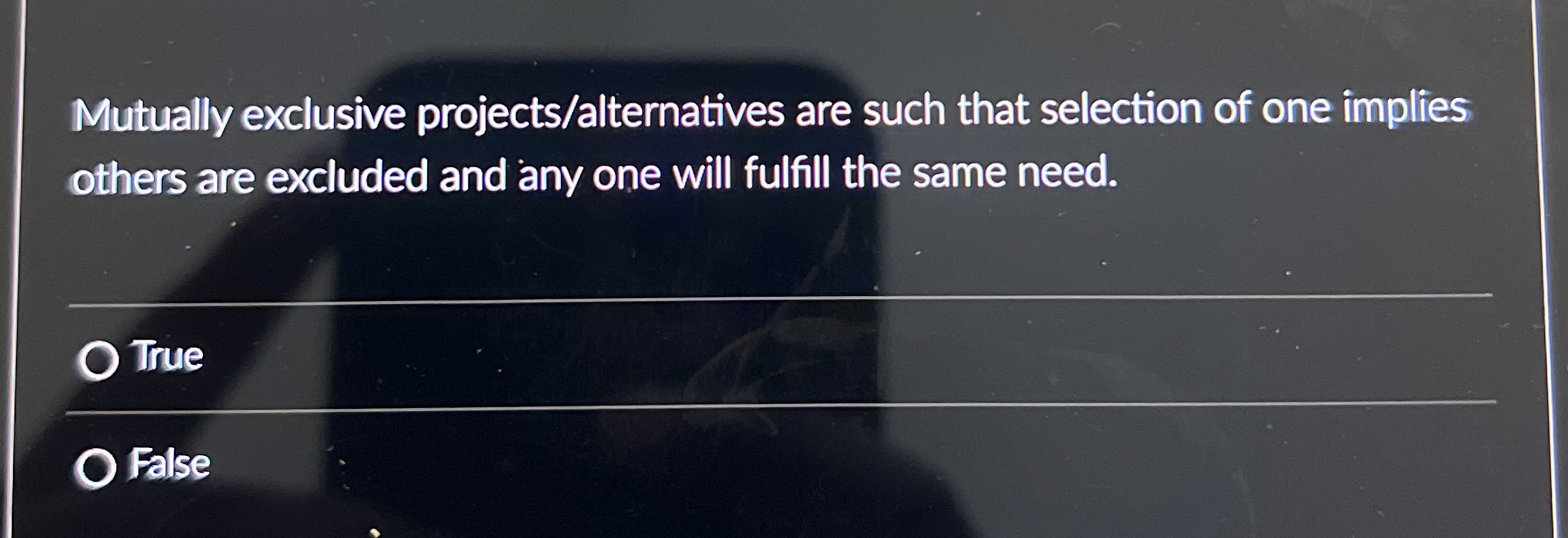 Solved Mutually exclusive projects/alternatives are such | Chegg.com