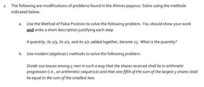 Solved The following are modifications of problems found in | Chegg.com