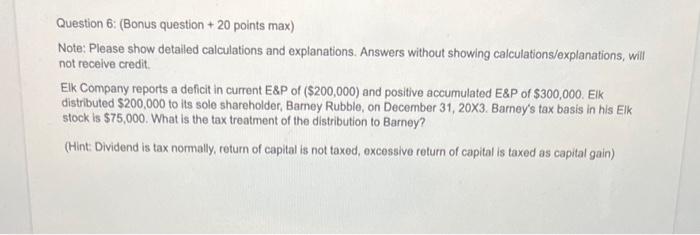 Solved Question 6: (Bonus question +20 points max) Note: | Chegg.com Solved Question 6: (Bonus question +20 points max) Note: | Chegg.com