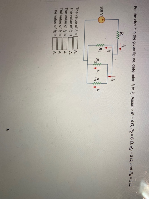 Solved For the circuit in the given figure, determine i to | Chegg.com