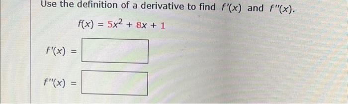 Solved You are given the following function. f(x)=41x−101 | Chegg.com