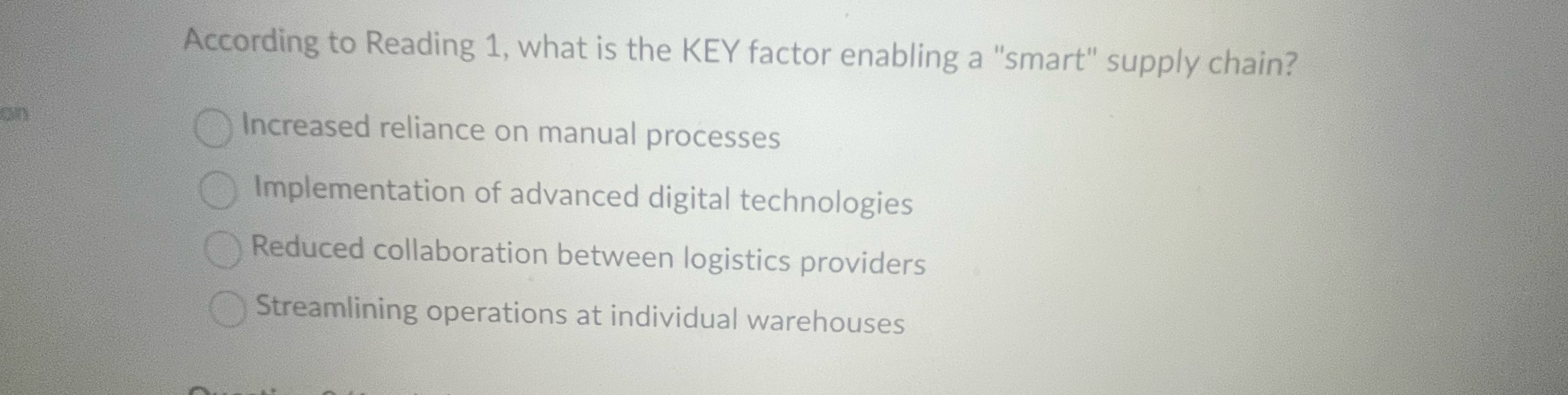 Solved According to Reading 1, ﻿what is the KEY factor | Chegg.com