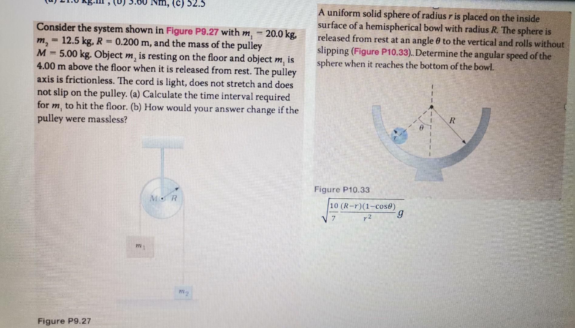 Solved (0) 3.60 Figure P9.27 Consider the system shown in | Chegg.com