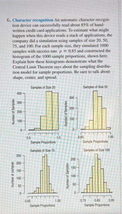 Solved 6. Character recognition An automatic character | Chegg.com
