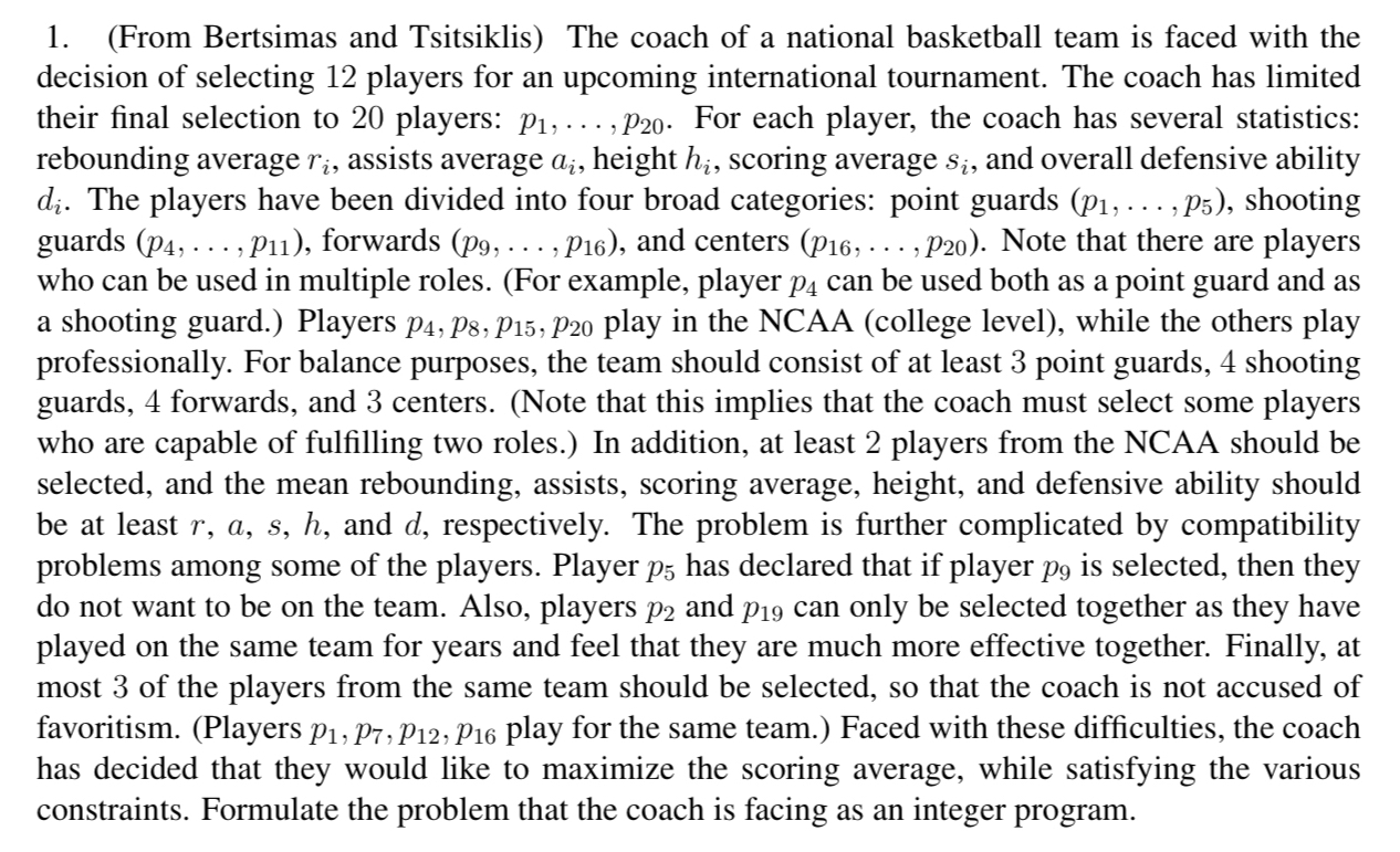Solved (From Bertsimas and Tsitsiklis) ﻿The coach of a | Chegg.com