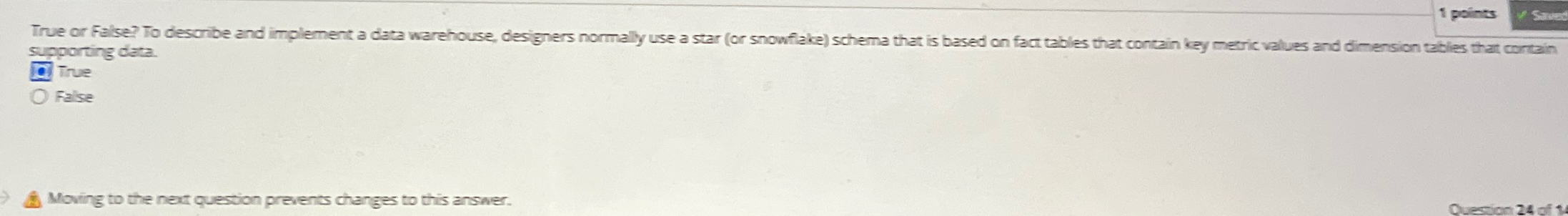 Solved True or False? To describe and implement a data | Chegg.com