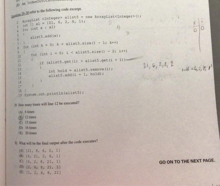 Solved Can someone please explain this AP CSA practice test | Chegg.com Solved Can someone please explain this AP CSA practice test | Chegg.com