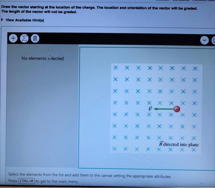 Solved Draw the vector starting at the location of the | Chegg.com