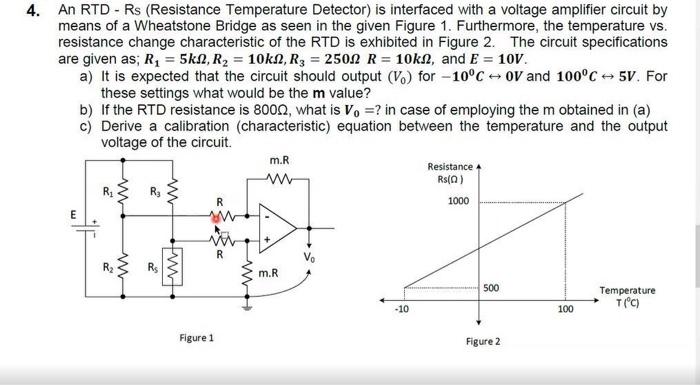 Solved An RTD - Rs (Resistance Temperature Detector) is | Chegg.com