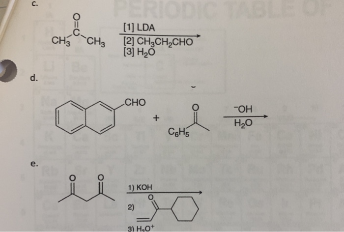 Solved b. NaOEt, ETOH (CH3)2C=O PERIODIC TABLE OF C. [1] | Chegg.com