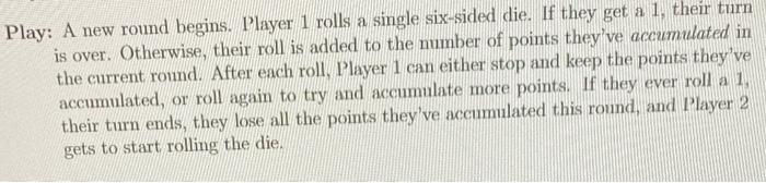 Solved Coding A Dice Game In Java How Do You Code That