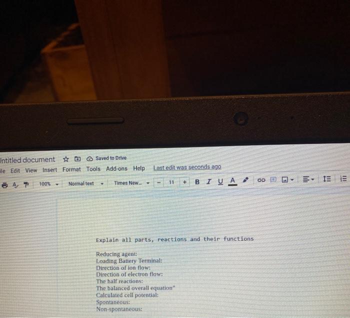 Solved Untitled document O Saved to Drive le Edit View | Chegg.com
