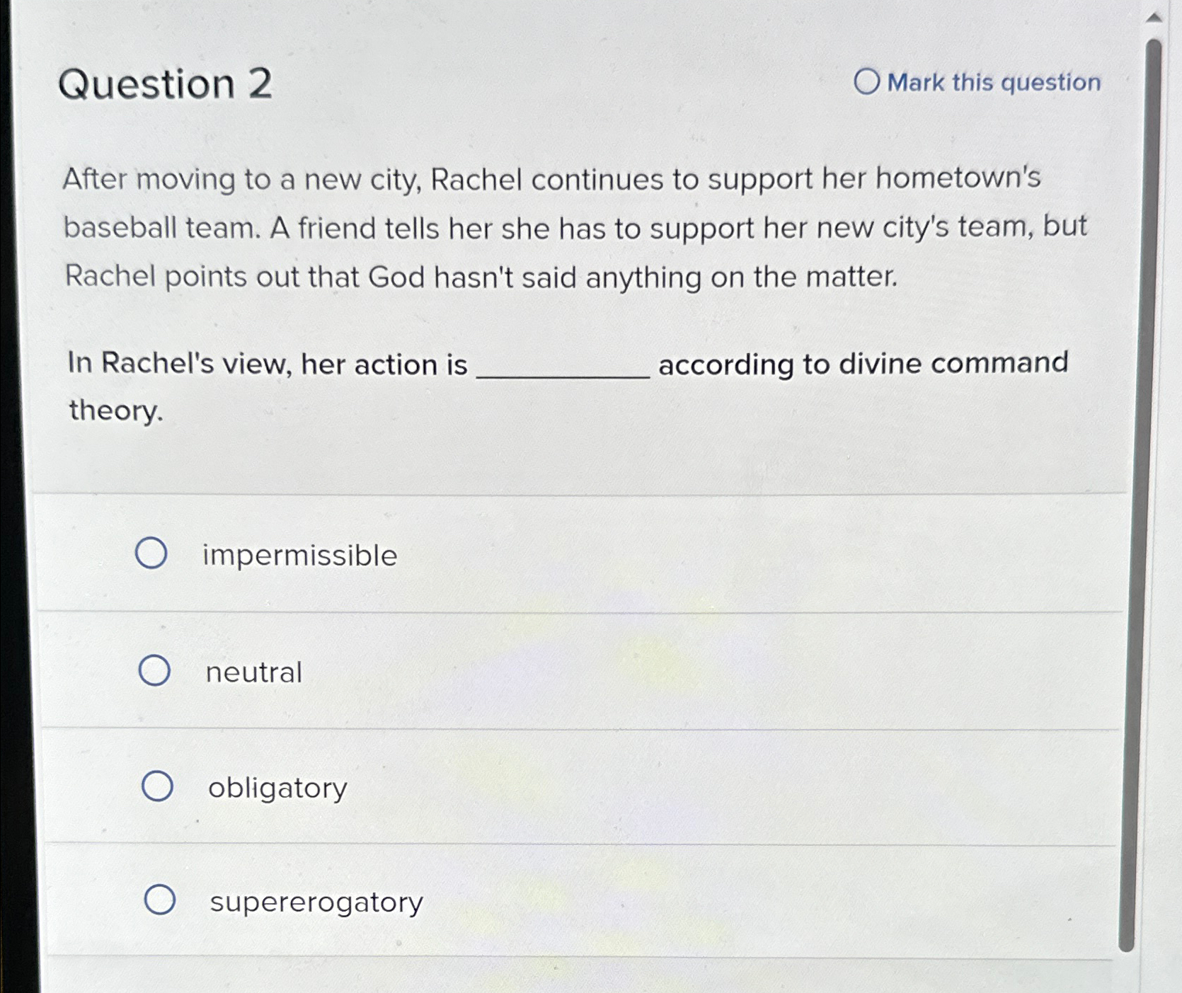 Solved Question 2Mark this questionAfter moving to a new | Chegg.com