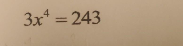 Solved 3x = 243 | Chegg.com