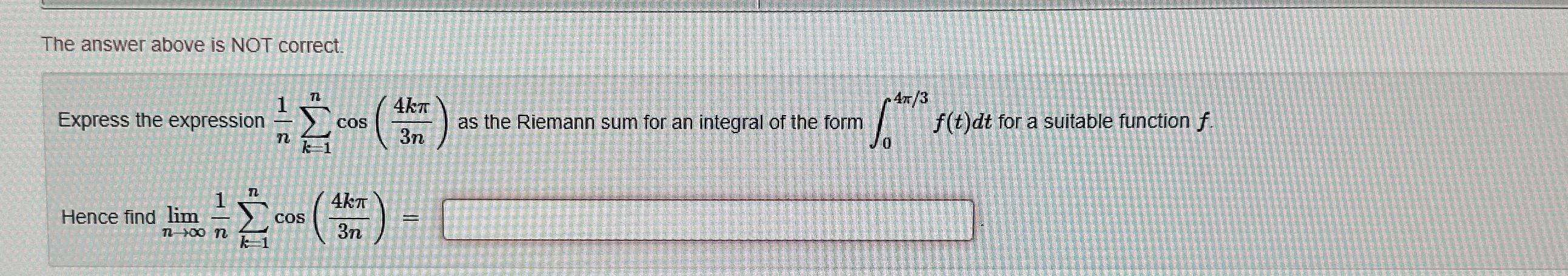 Solved The answer above is NOT correct.Express the | Chegg.com