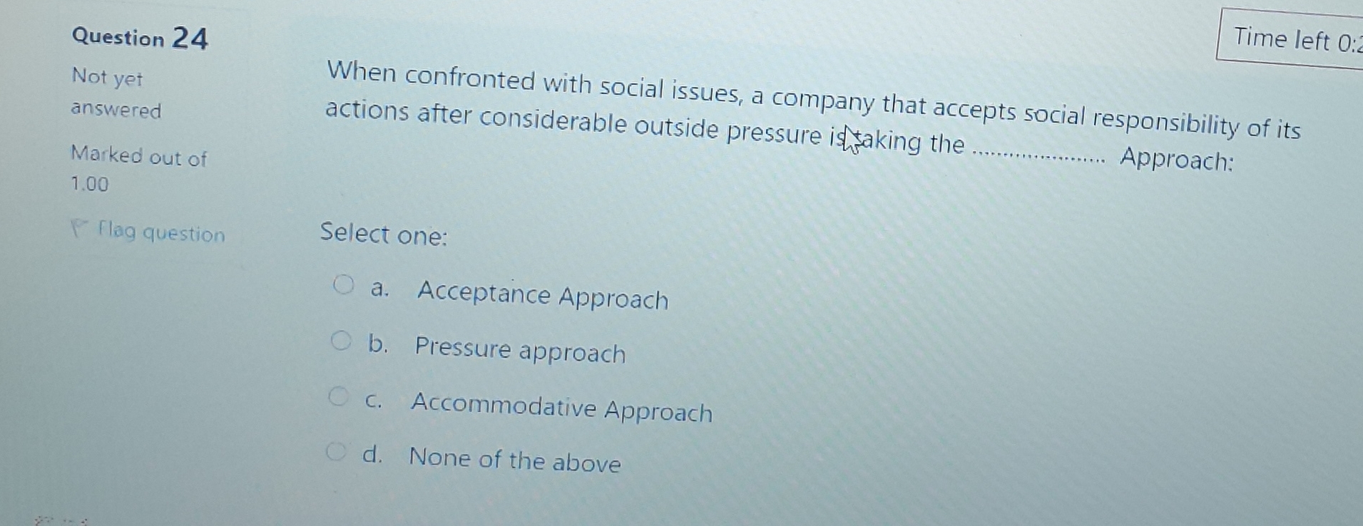 Solved Question 24Not yetansweredMarked out of1.00Flag | Chegg.com