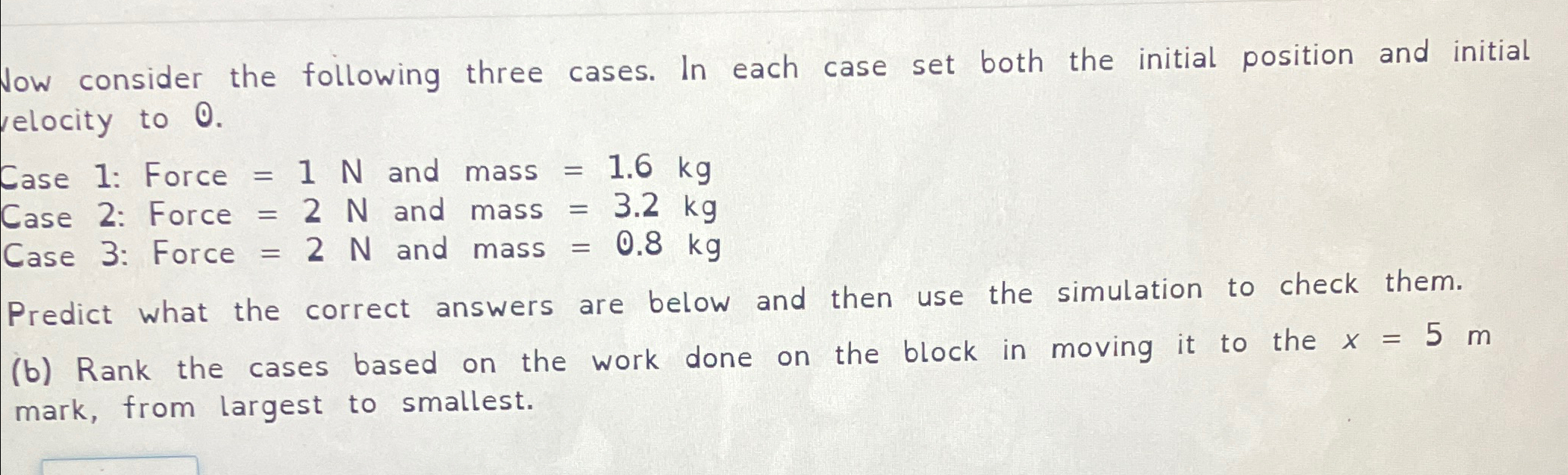 Solved Now consider the following three cases. In each case | Chegg.com