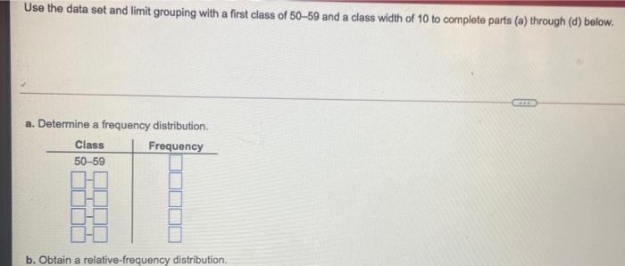 Solved Use the data set and limit grouping with a first | Chegg.com