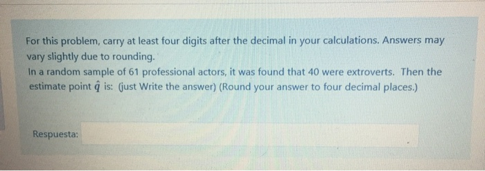 Solved For this problem, carry at least four digits after | Chegg.com