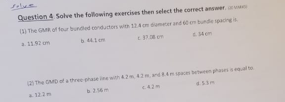 Solved solveQuestion 4: Solve the following exercises then | Chegg.com