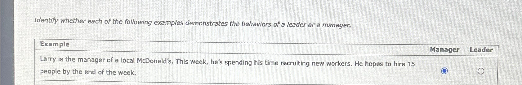 Solved Identify whether each of the following examples | Chegg.com