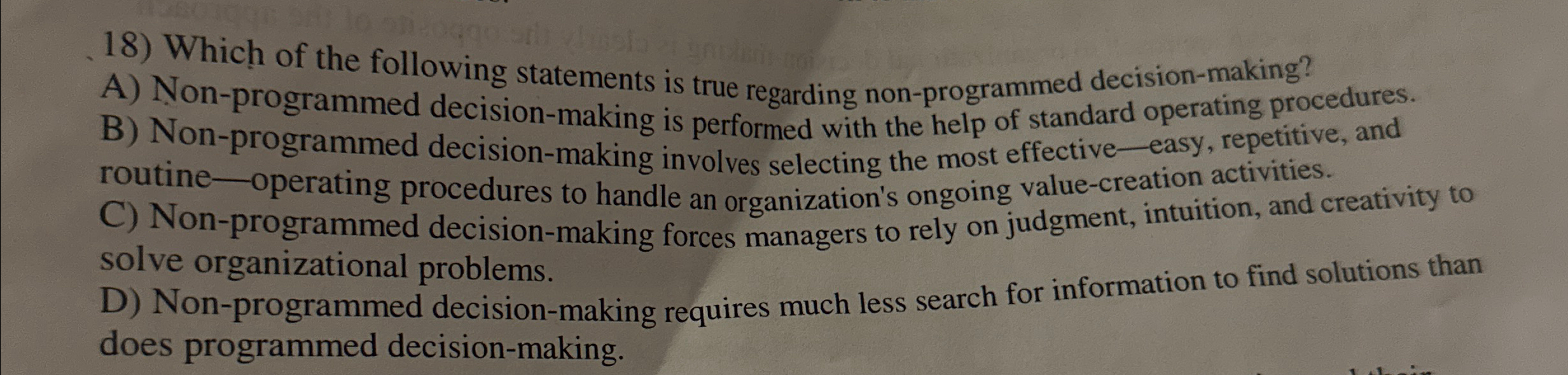 Solved Which of the following statements is true regarding | Chegg.com