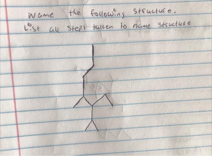 Solved Name the following structure ALL all steps listed to | Chegg.com