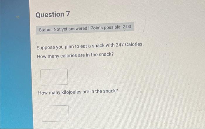 Solved Question 7 Status: Not yet answered I Points | Chegg.com