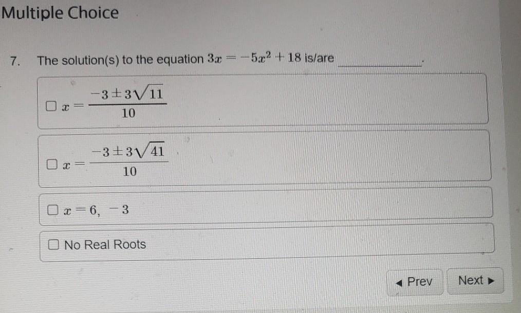 Solved Multiple Choice 3. The graph of a parabola with a | Chegg.com