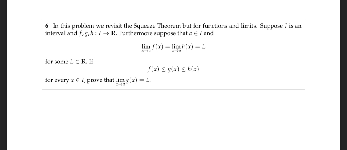 Solved 6 ﻿In this problem we revisit the Squeeze Theorem but | Chegg.com