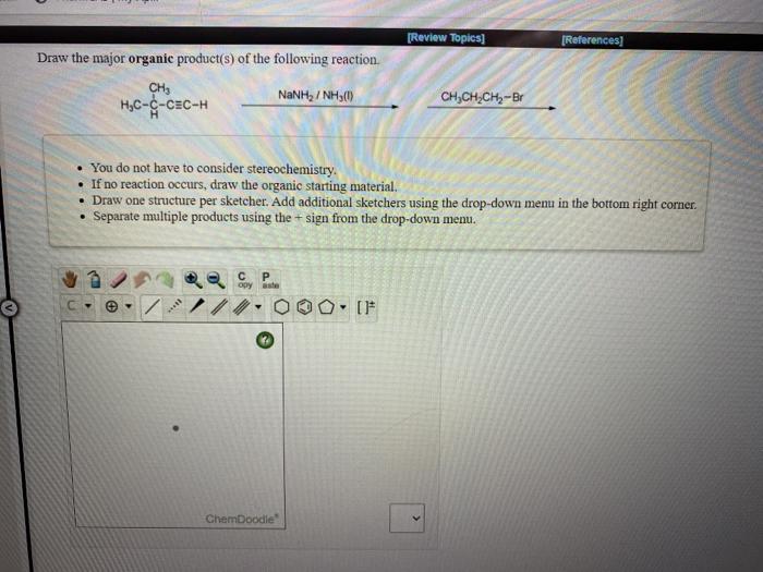 Solved [Review Toples] [References] Draw the product(s) of | Chegg.com