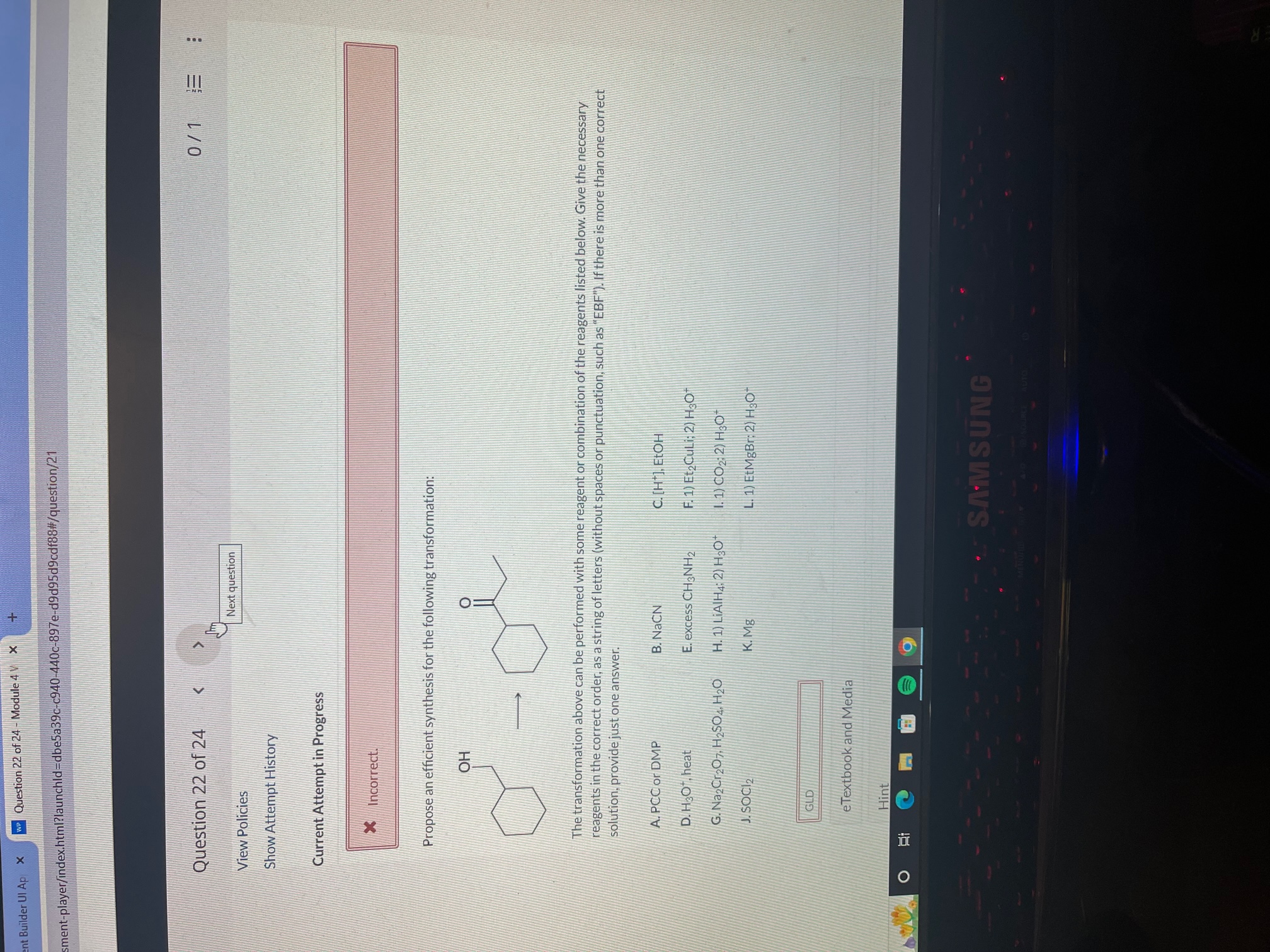 Solved Propose an efficient synthesis for the following | Chegg.com