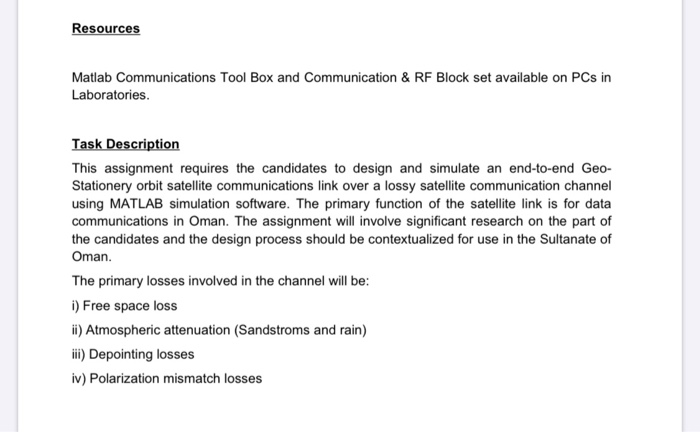 Resources Matlab Communications Tool Box and | Chegg.com