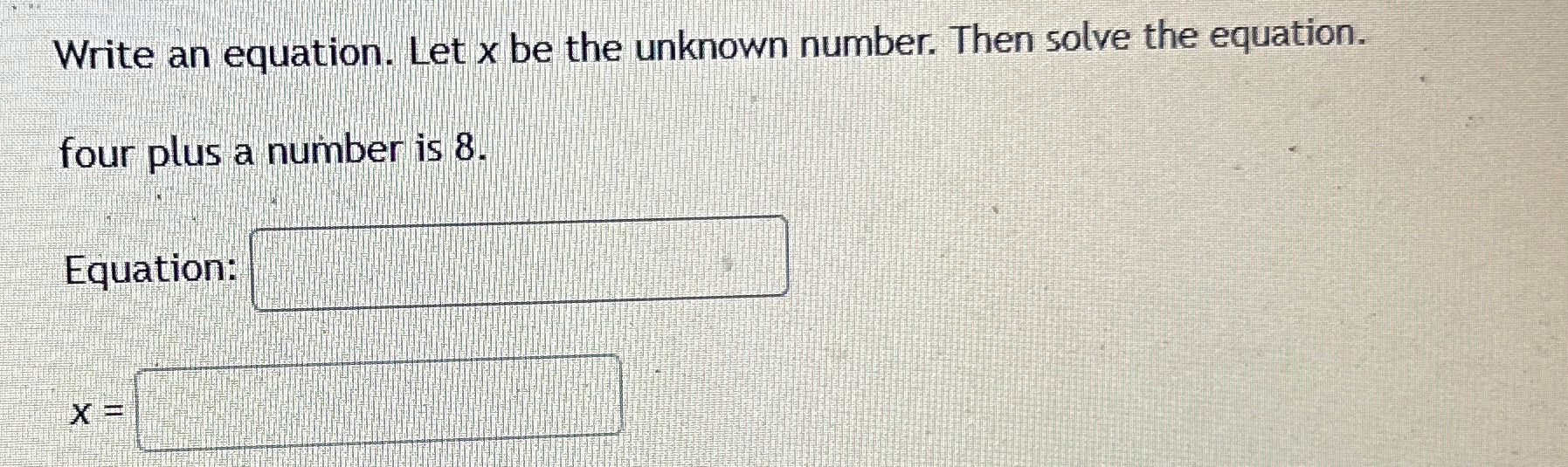 Solved Write an equation. Let x ﻿be the unknown number. Then | Chegg.com