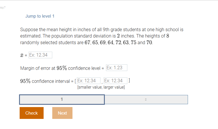Solved Jump to level 1Suppose the mean height in inches of | Chegg.com