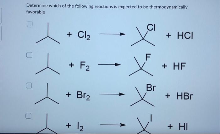 Solved Determine which of the following reactions is | Chegg.com