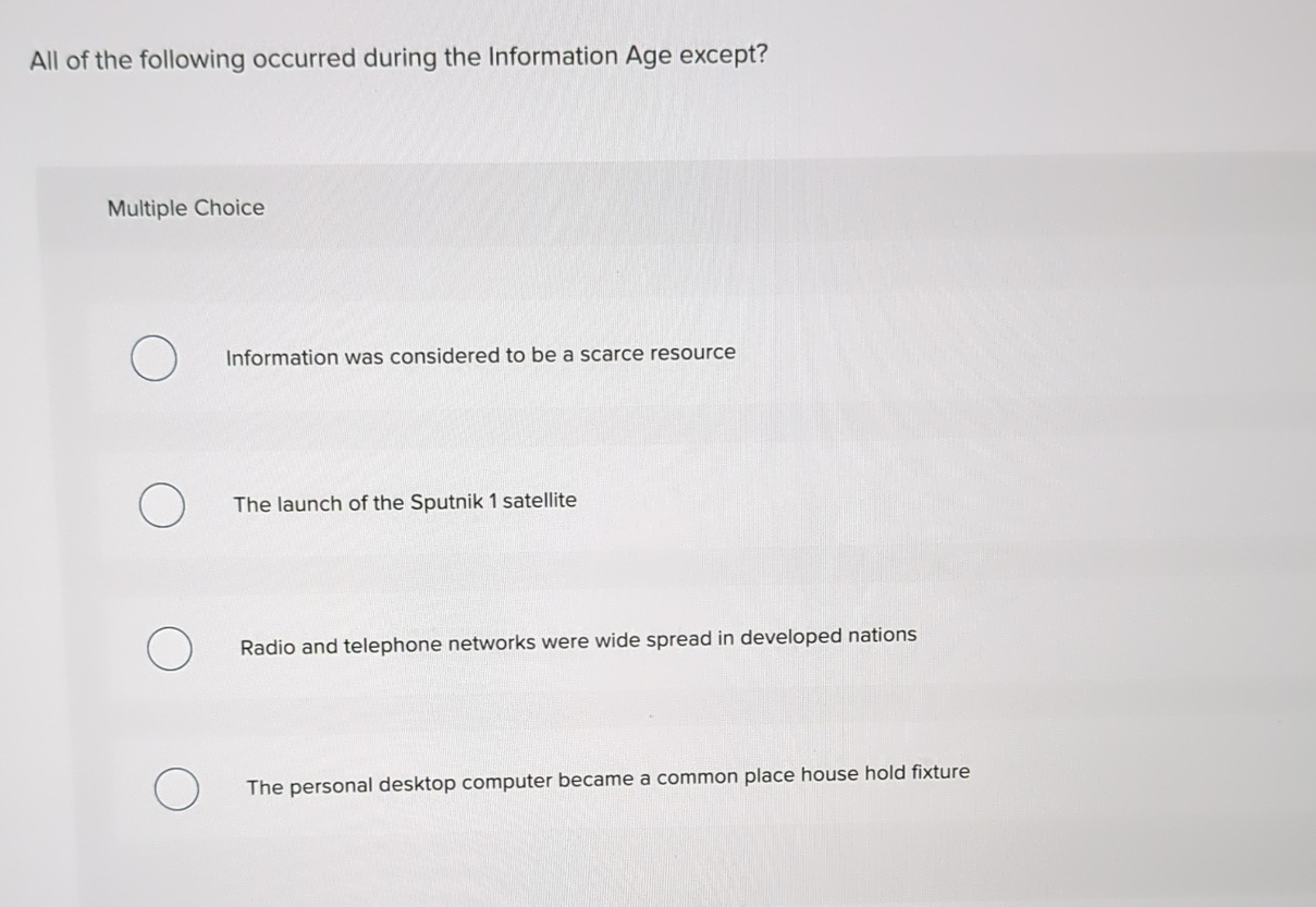 Solved All of the following occurred during the Information | Chegg.com