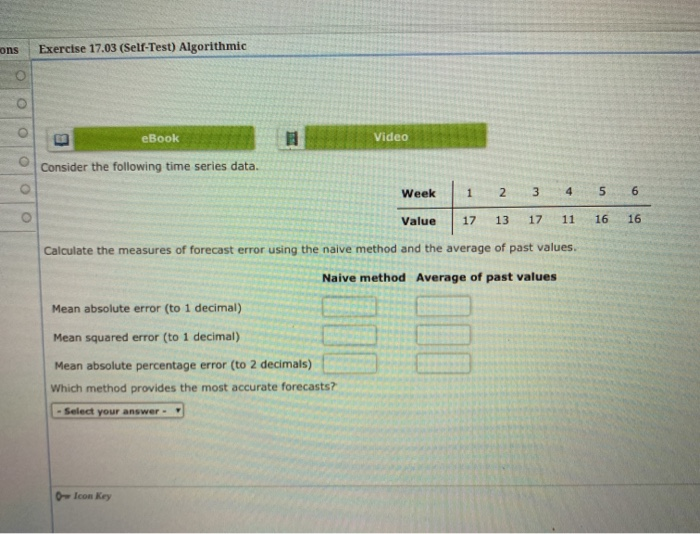 Solved ons Exercise 17.03 (Self-Test) Algorithmic eBook | Chegg.com