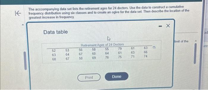 Solved Complete the cumulative frequency distribution table | Chegg.com