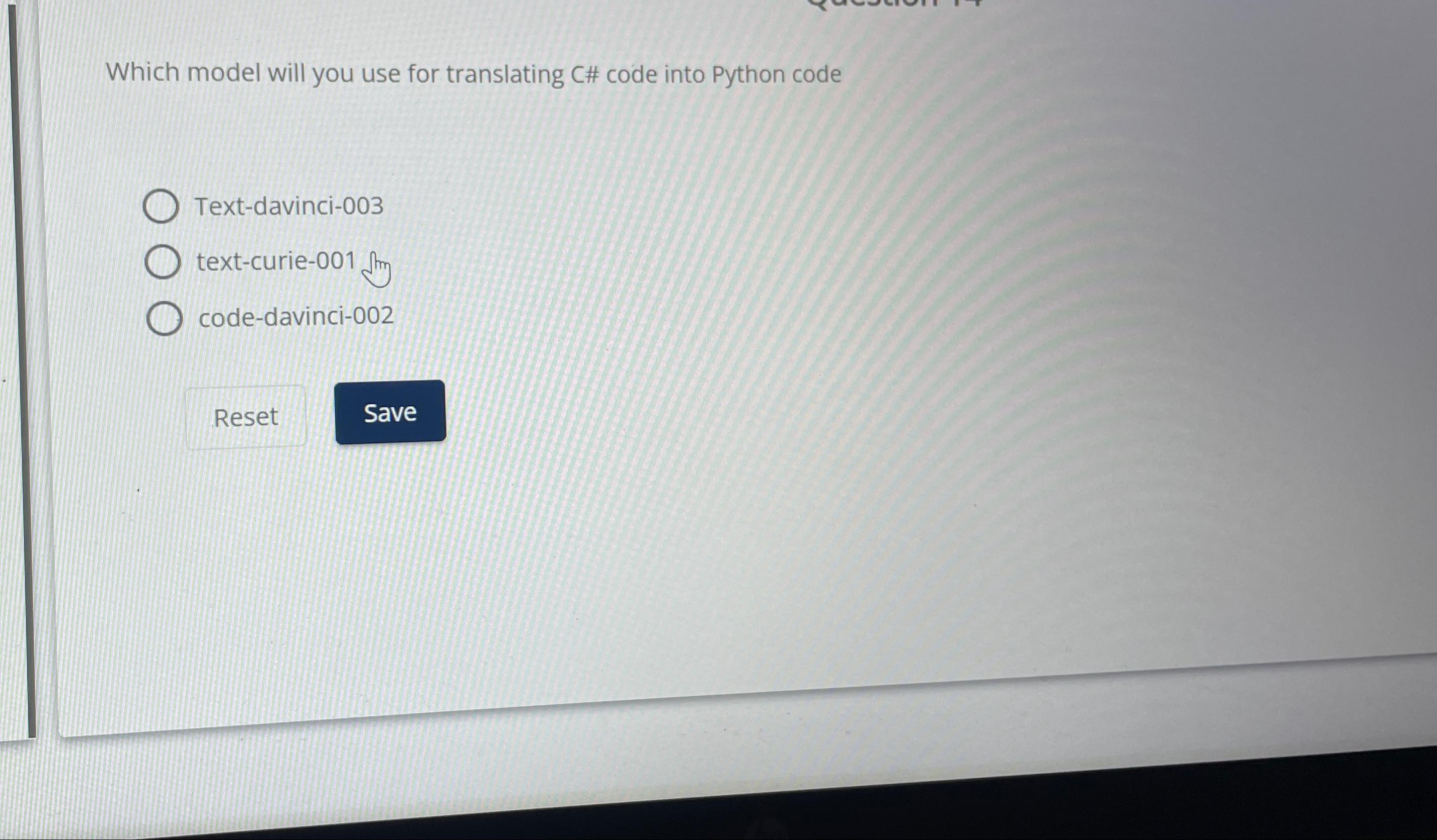 Solved Which model will you use for translating C# code into | Chegg.com