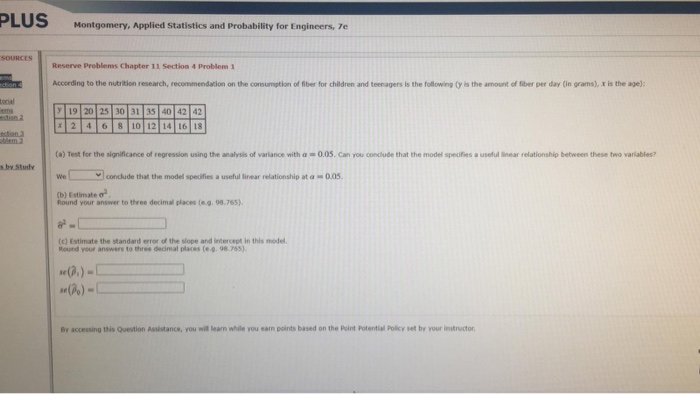 Solved PLUS Montgomery, Applied Statistics and Probability | Chegg.com