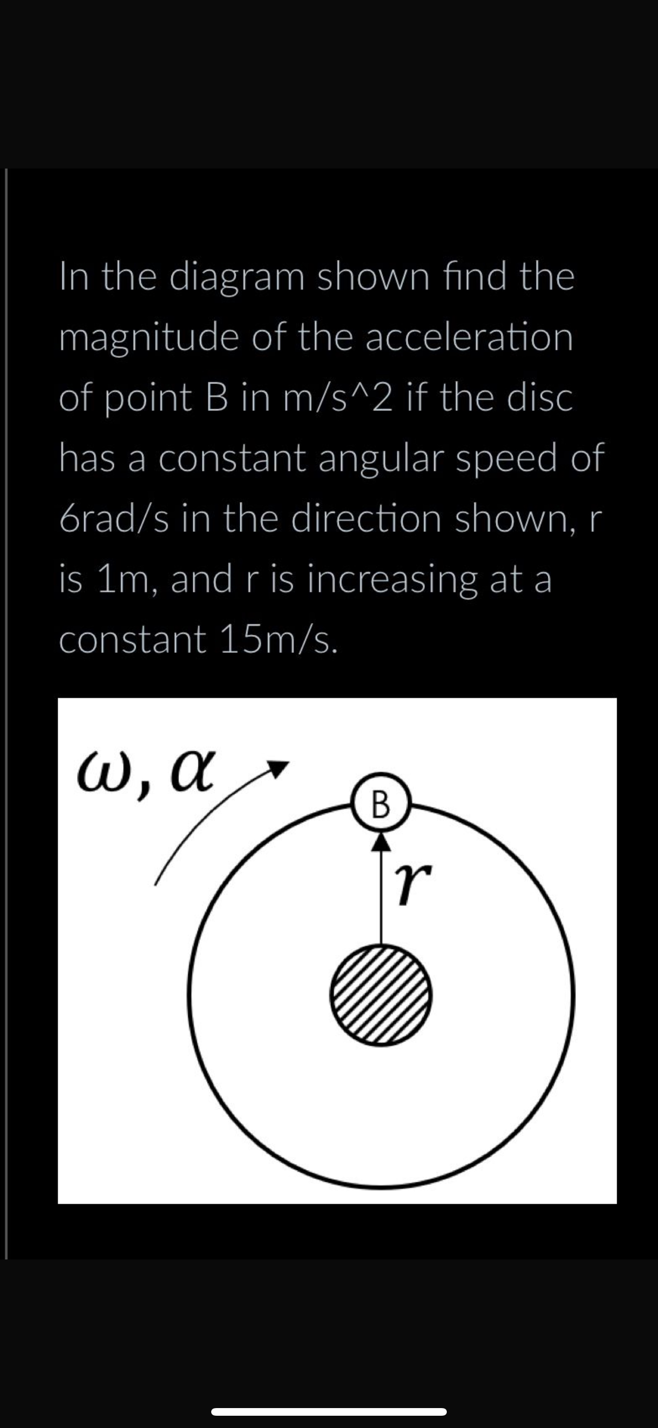 Solved In the diagram shown find the speed of point B ﻿in ms | Chegg.com