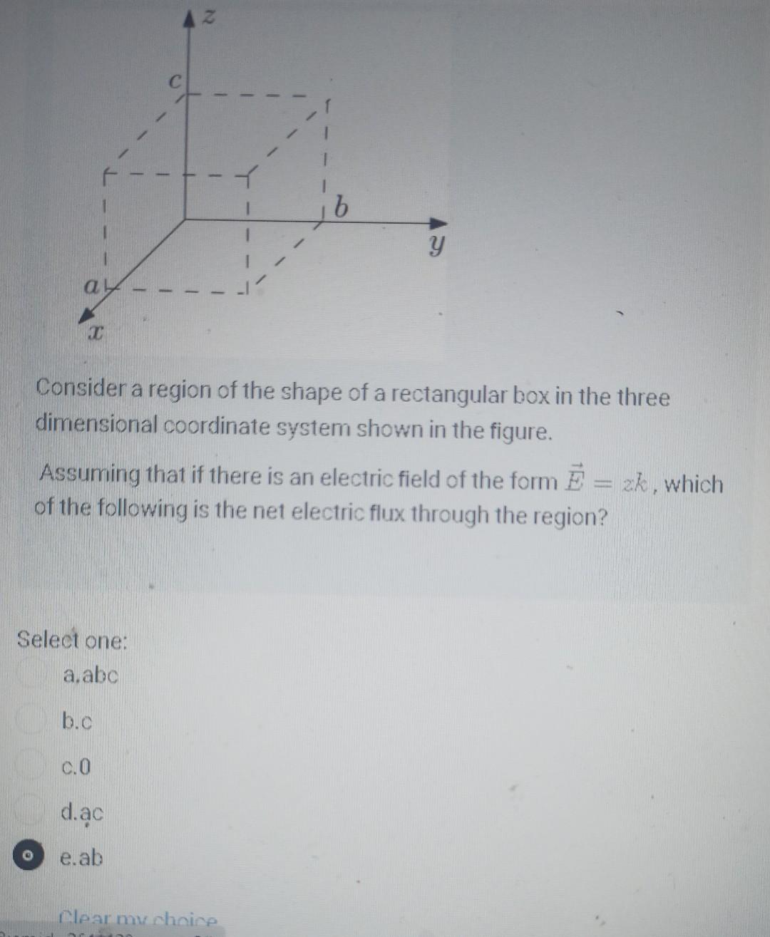 Solved Consider a region of the shape of a rectangular box | Chegg.com