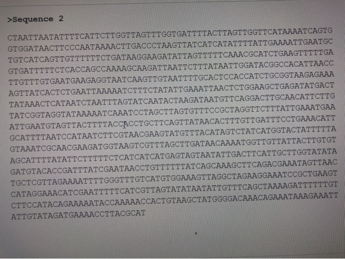 Solved 1.) Which reading frame (+1, +2, +3, -1, -2, -3) of | Chegg.com