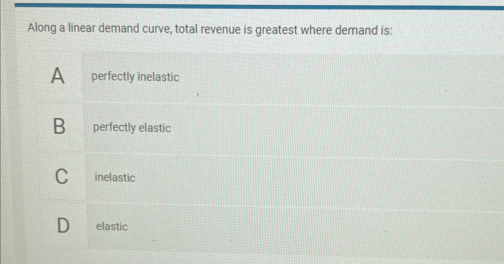 Solved Along a linear demand curve, total revenue is | Chegg.com