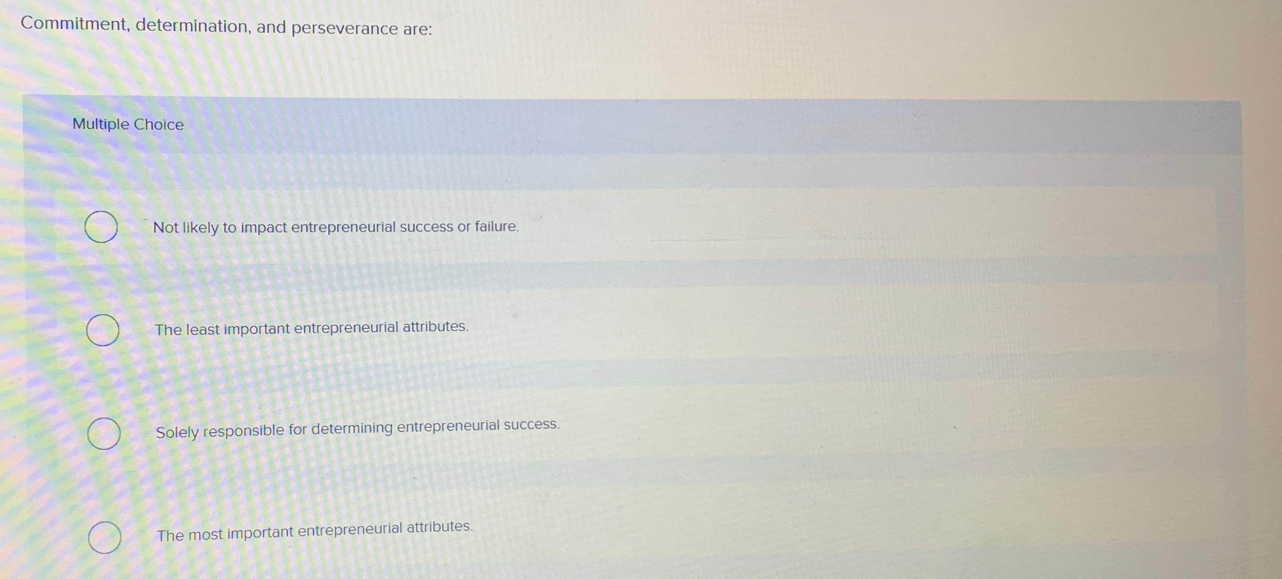 Solved Commitment, determination, and perseverance | Chegg.com